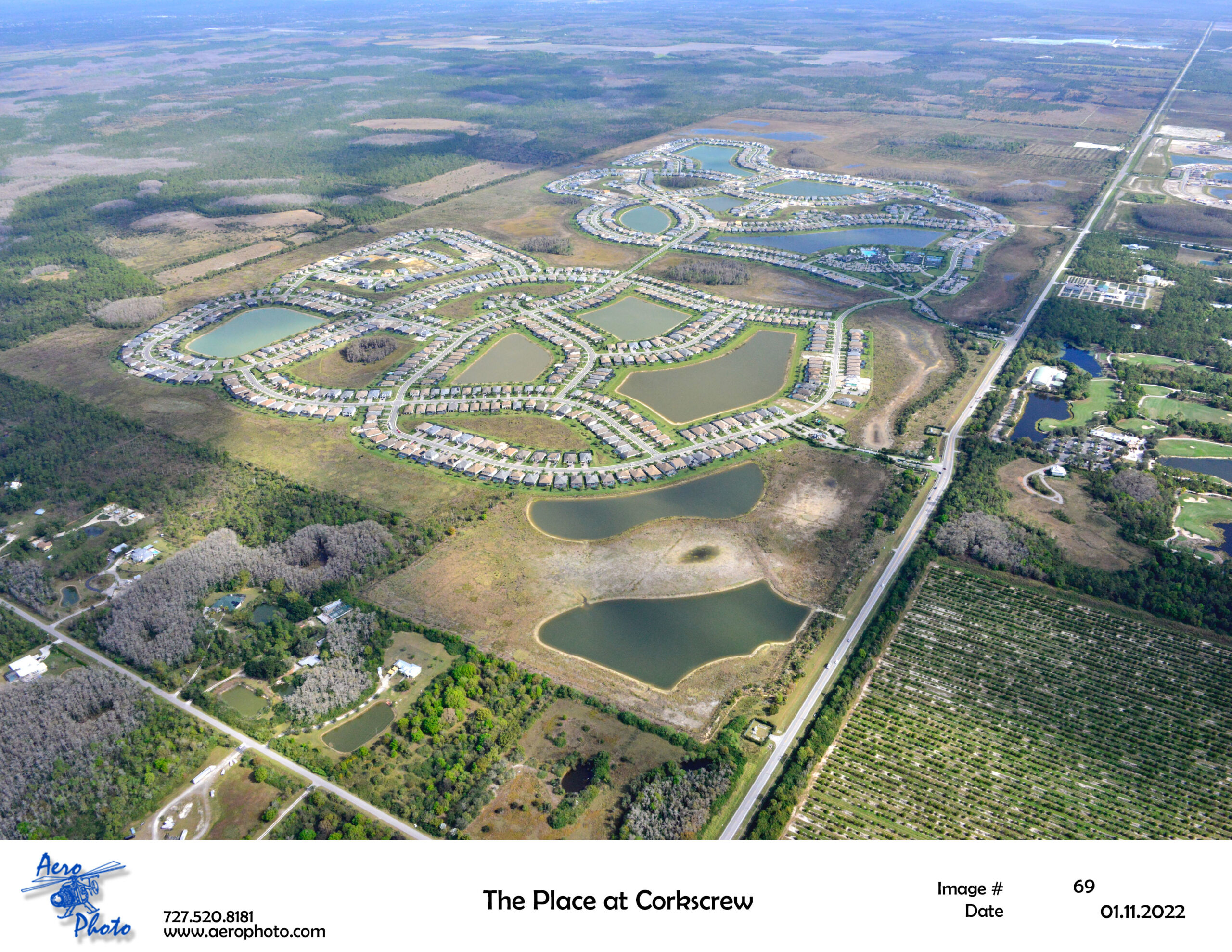 Aerial Imagery Progress January 2022 | The Place at Corkscrew
